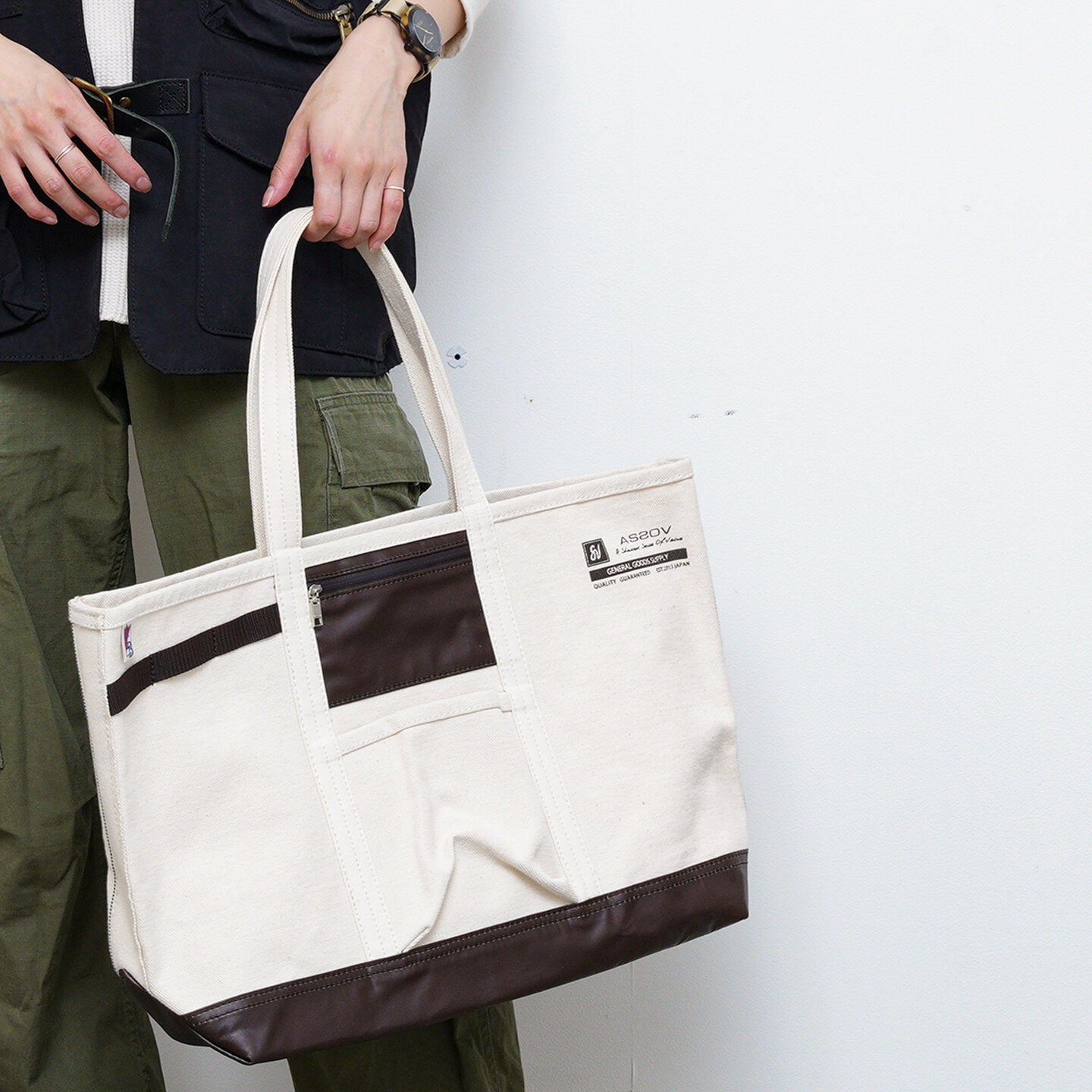 AS2OV|アッソブ / ALBERTON CANVAS TOTE Sサイズ / アルバート AS2OV|アッソブ / ALBERTON CANVAS TOTE Sサイズ / アルバート