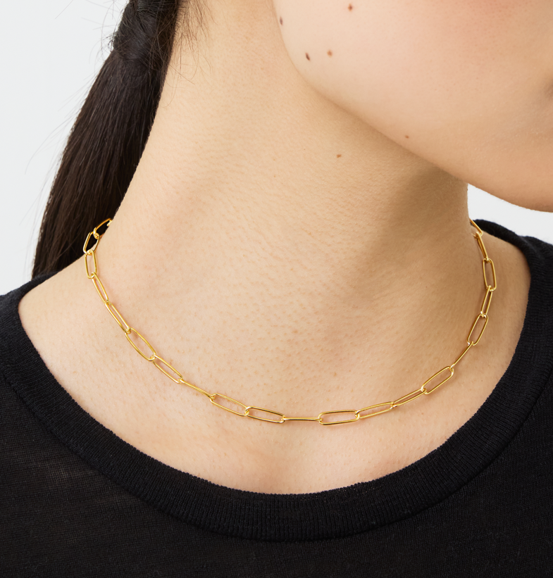 quip queint|rectangle chain choker シルバー925 ネックレス quip queint|rectangle chain choker シルバー925 ネックレス